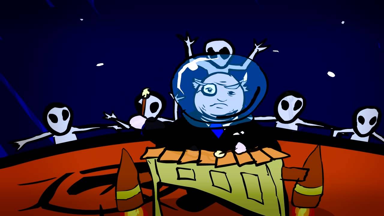 Sir Patrick Moore R.I.P. : animated music video : MrWeebl – Weebls Stuff